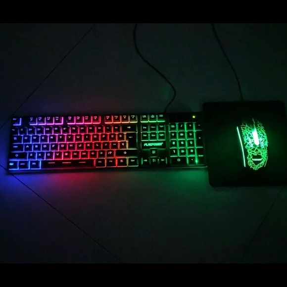 FLAGPOWER | Accessories | Flagpower Gaming Rainbow Backlit Keyboard ...